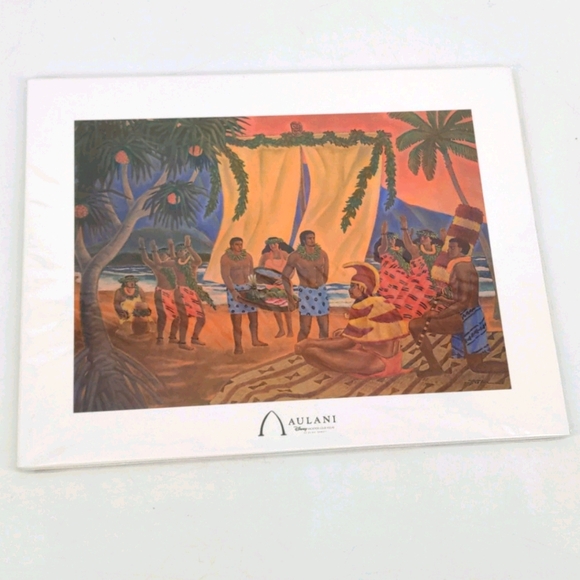 Disney | Wall Decor | Nip Dvc Aulani Makahiki Hawaii Drawing Restaurant ...